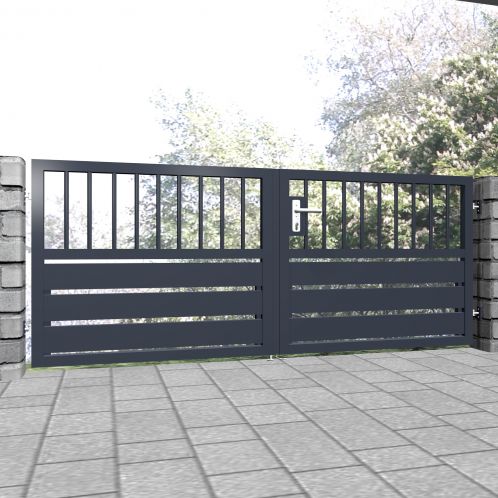 Aluminium tuinpoorten op maat online kopen | metaalbouw-shop.nl