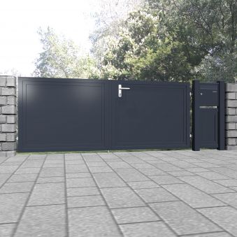 Aluminium tuinpoorten op maat online kopen | metaalbouw-shop.nl